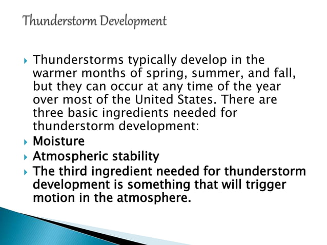 thunderstorm (presentation | PPTX