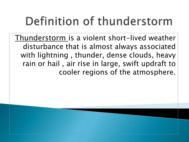 thunderstorm (presentation | PPTX