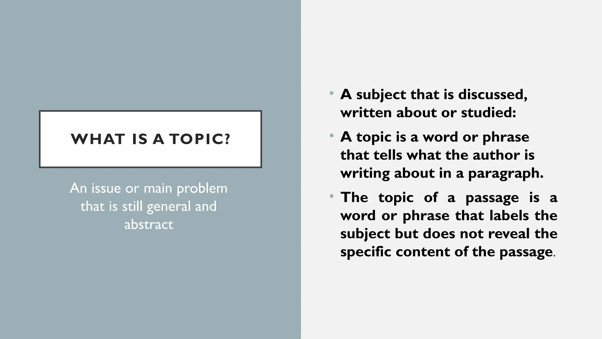 Definition of TOPIC & MAIN IDEAS.pptx
