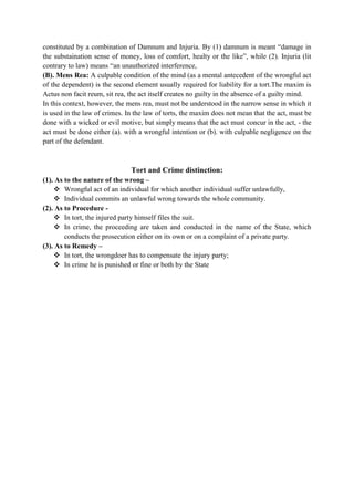 Definition of tort | DOCX