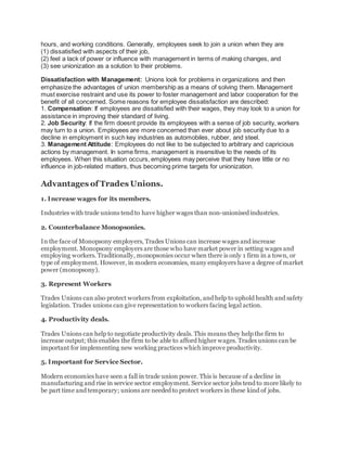 Definition of trade union | DOCX