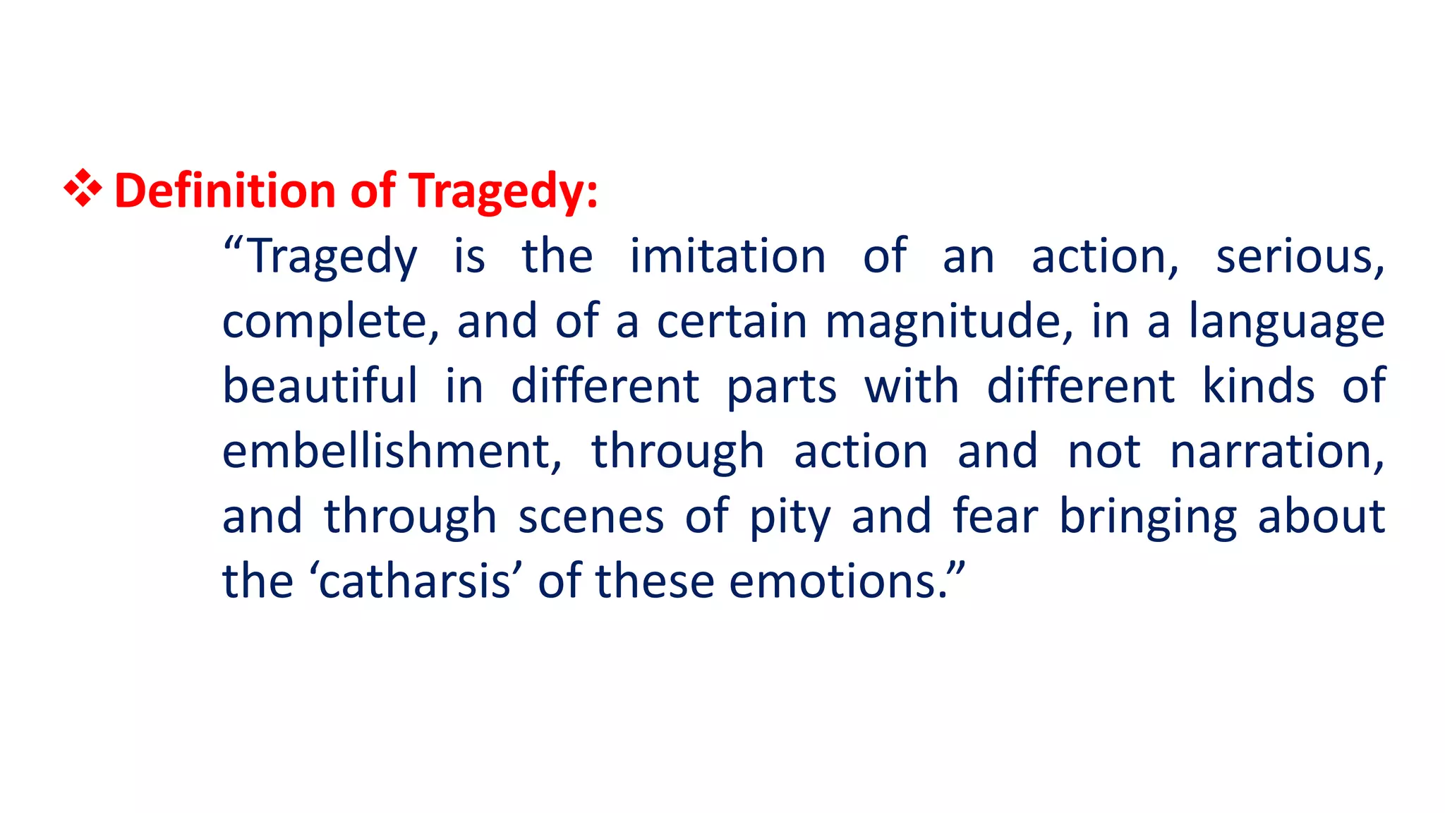 Definition of tragedy | PPTX