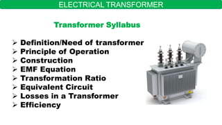 Definition of Transformer|Working principle of transformer |Day 1|Basic ...