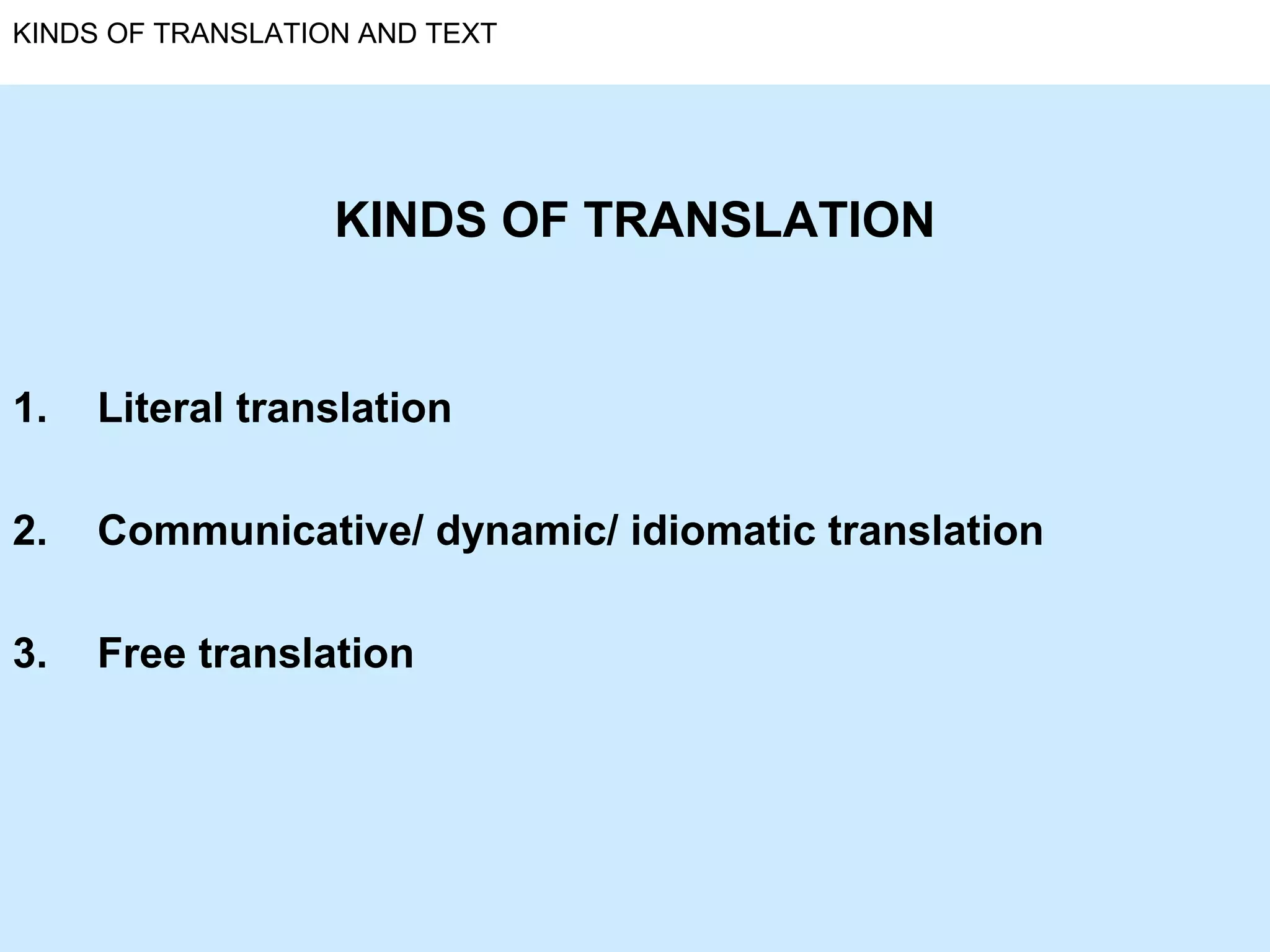 Definition of translation | PPT