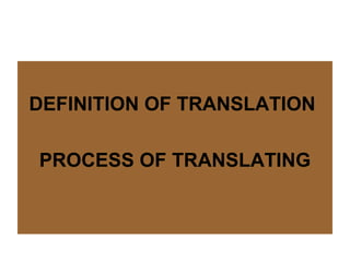 Definition of translation | PPT