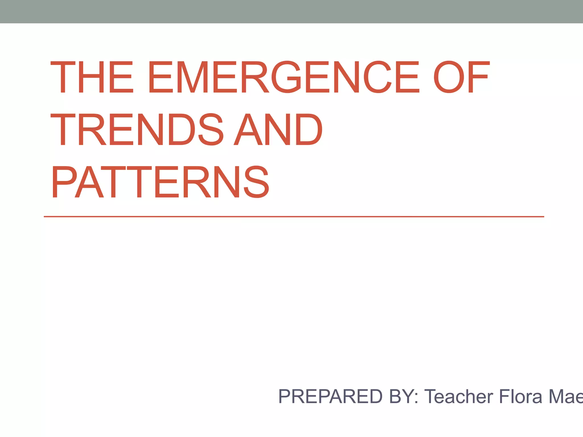 Definition of Trends | PPTX