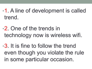 Definition of Trends | PPTX