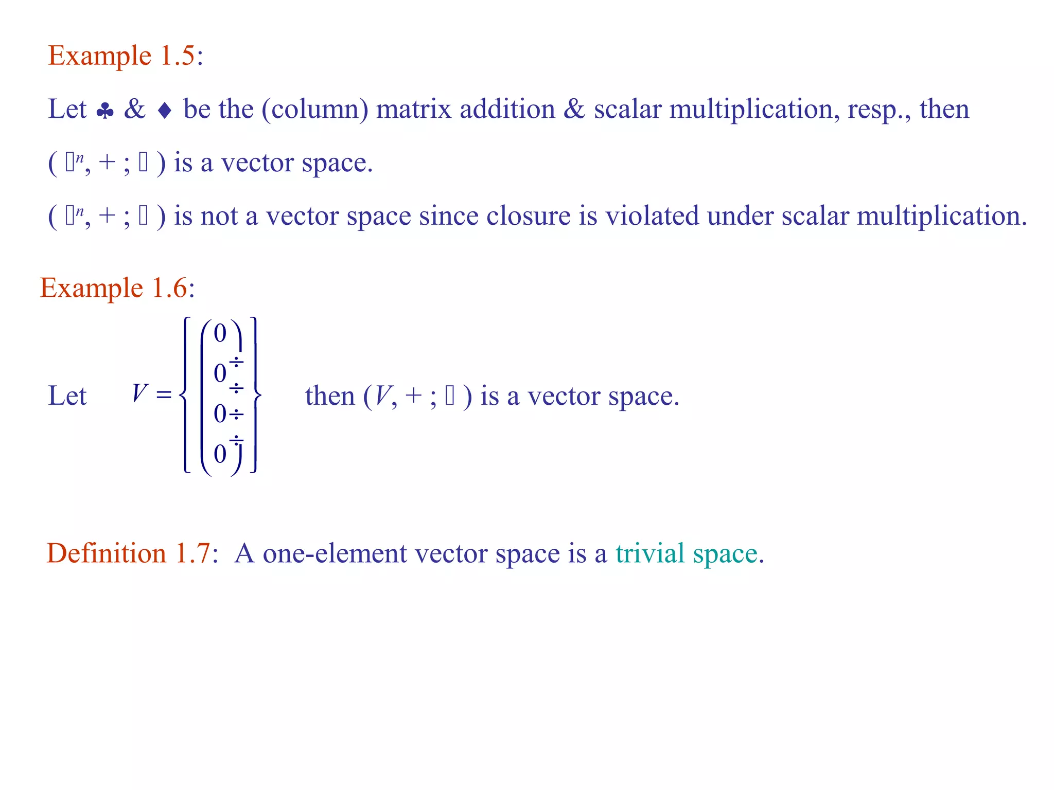 Definition ofvectorspace | PPT