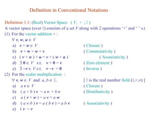 Definition ofvectorspace | PPT