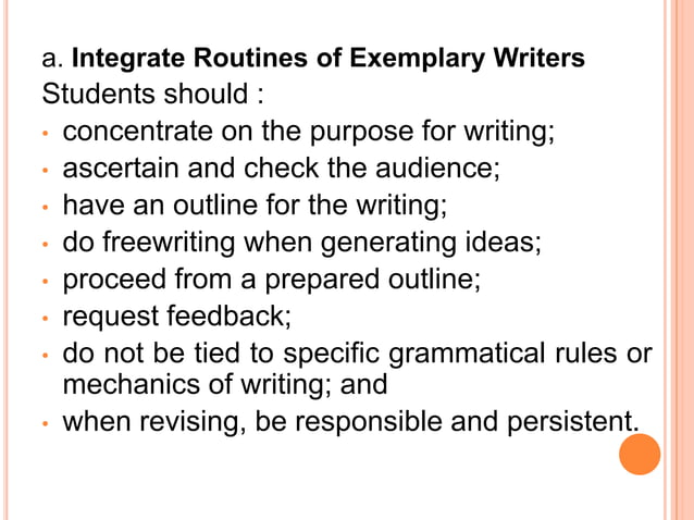 Definition of writing | PPTX | Educational Assessment | Education