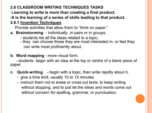 Definition of writing | PPTX | Educational Assessment | Education