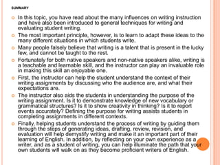 Definition of writing | PPTX | Educational Assessment | Education