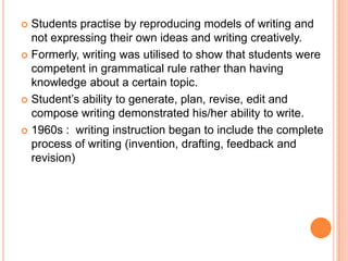 Definition of writing | PPTX