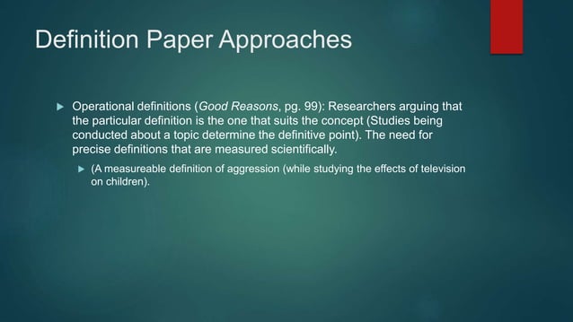 Definition paper | PPTX | Education