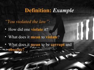 Definition Presentation | PPT