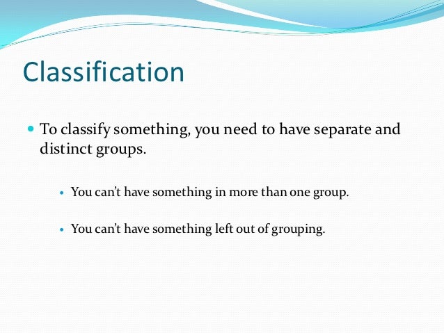 Definition, process, classification