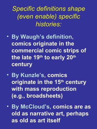 Definitions And Histories Of Comics | PPT