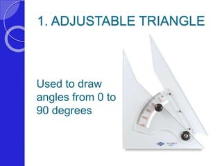 Definitions - Drafting Tools and Equipment.ppt