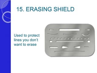 Definitions - Drafting Tools and Equipment.ppt