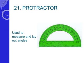 Definitions - Drafting Tools and Equipment.ppt