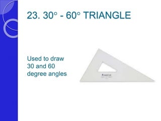 Definitions - Drafting Tools and Equipment.ppt