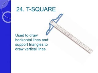 Definitions - Drafting Tools and Equipment.ppt