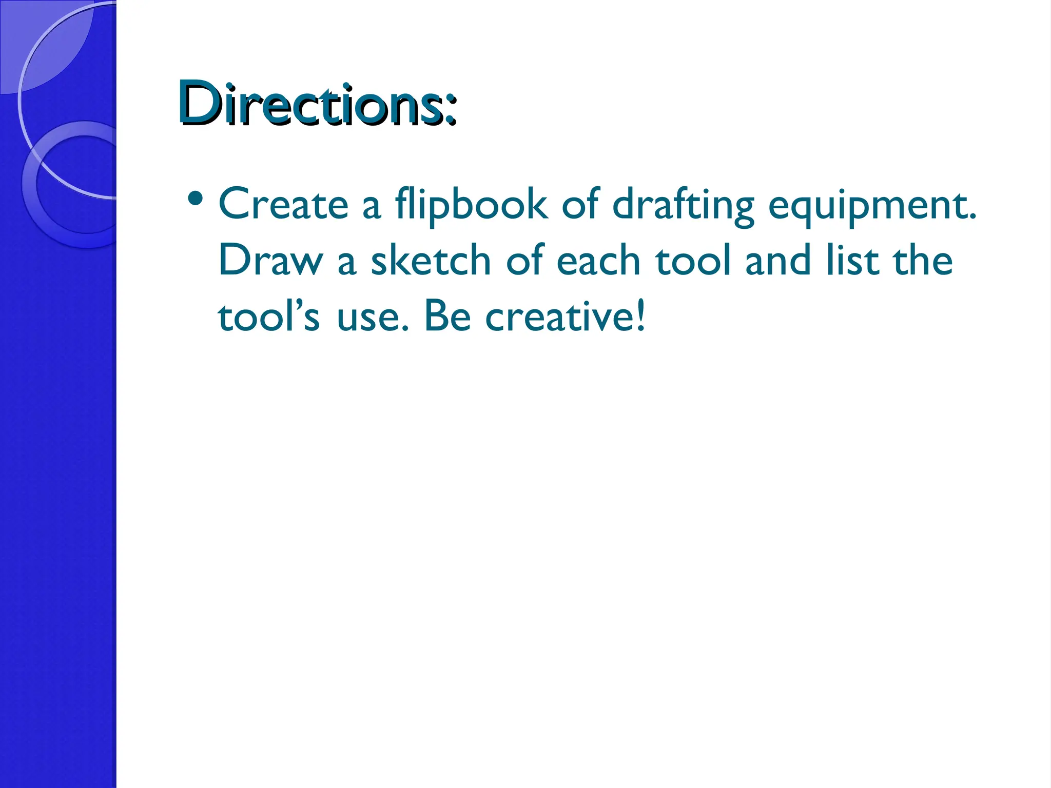 Definitions - Drafting Tools and Equipment.ppt