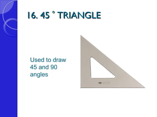 Definitions - Drafting Tools and Equipment.ppt