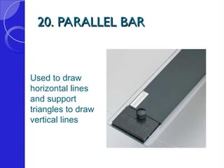 Definitions - Drafting Tools and Equipment.ppt