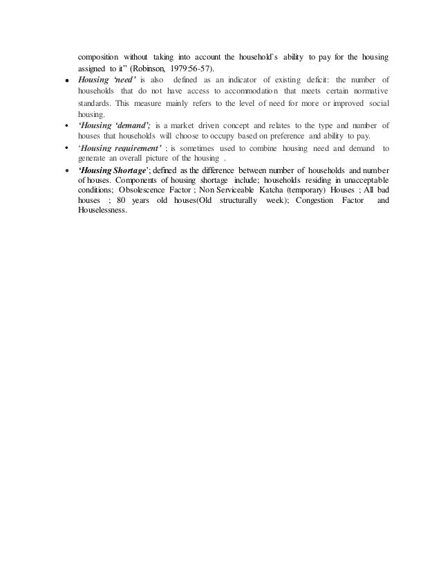 Defining Housing Through Various Legal Instruments | PDF