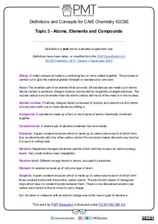 atoms, elements and compounds | PDF