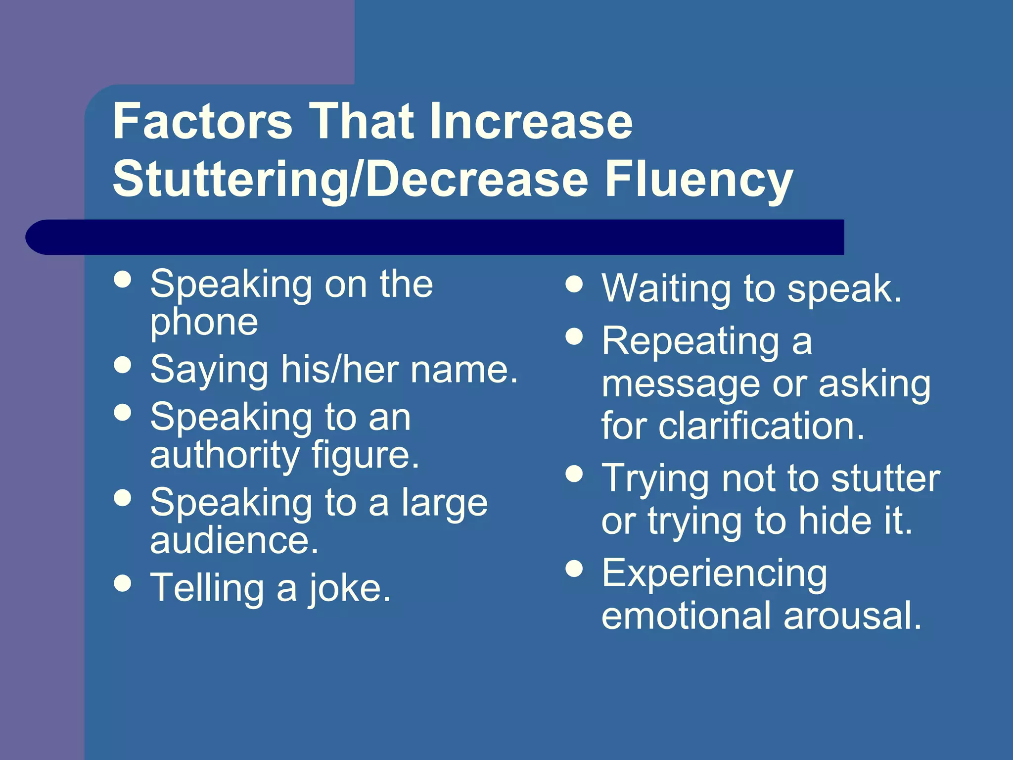 Introduction to Stuttering | PPT