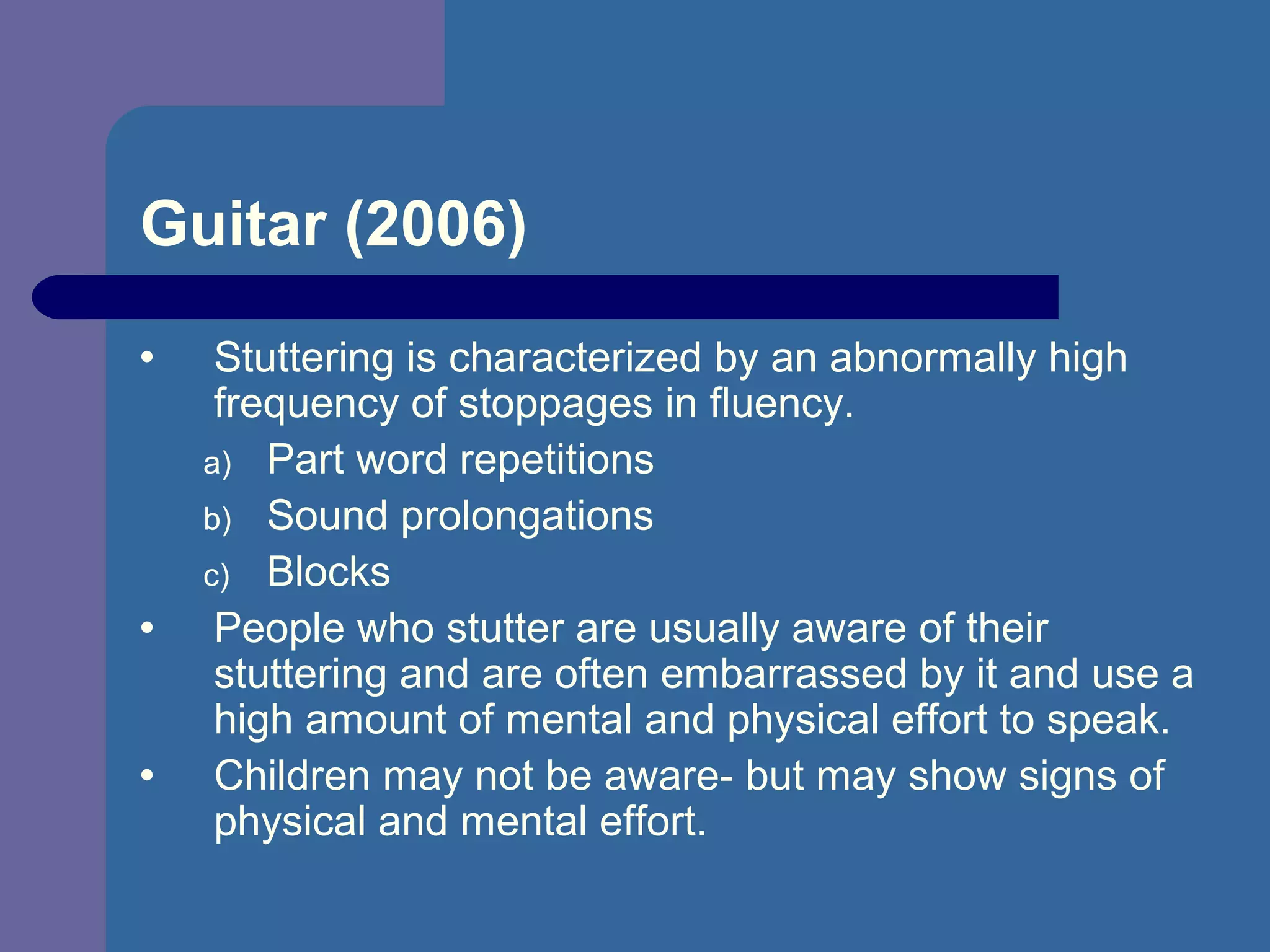 Introduction to Stuttering | PPT