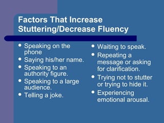 Introduction to Stuttering | PPT