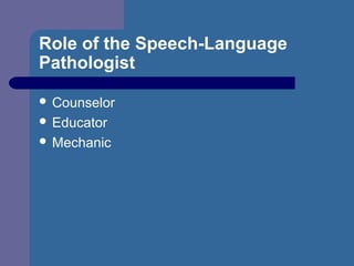 Mechanism Speech For Stuttering