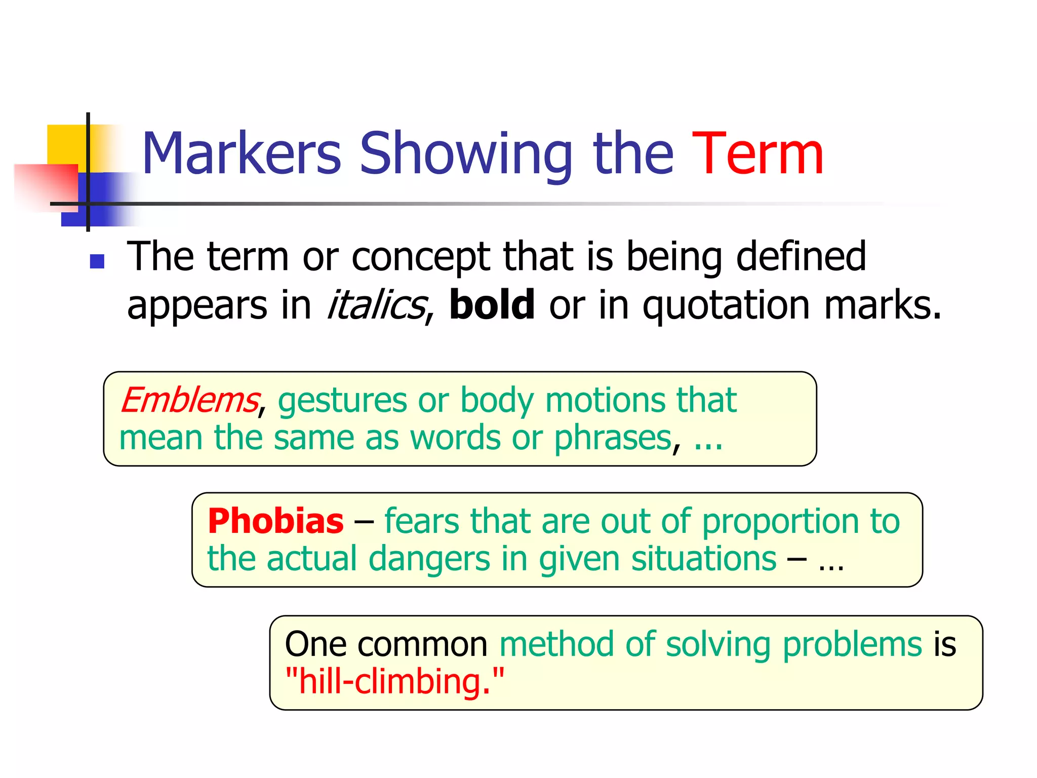 Definitions And Examples | PPTX