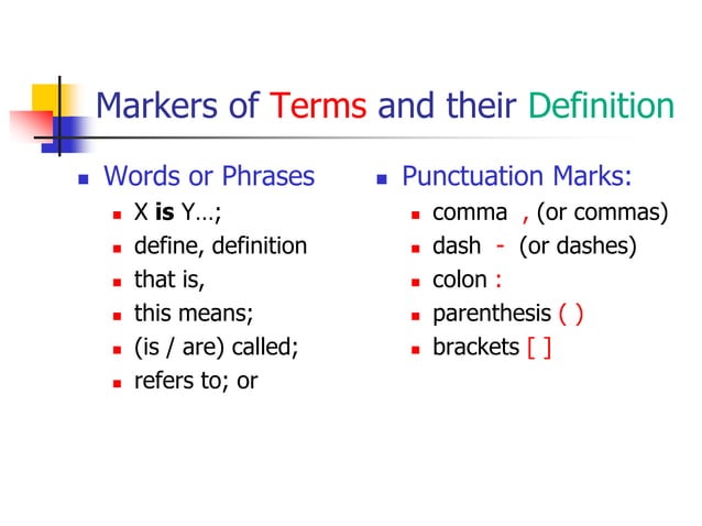 Definitions And Examples | PPTX