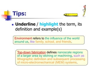 Definitions And Examples | PPTX