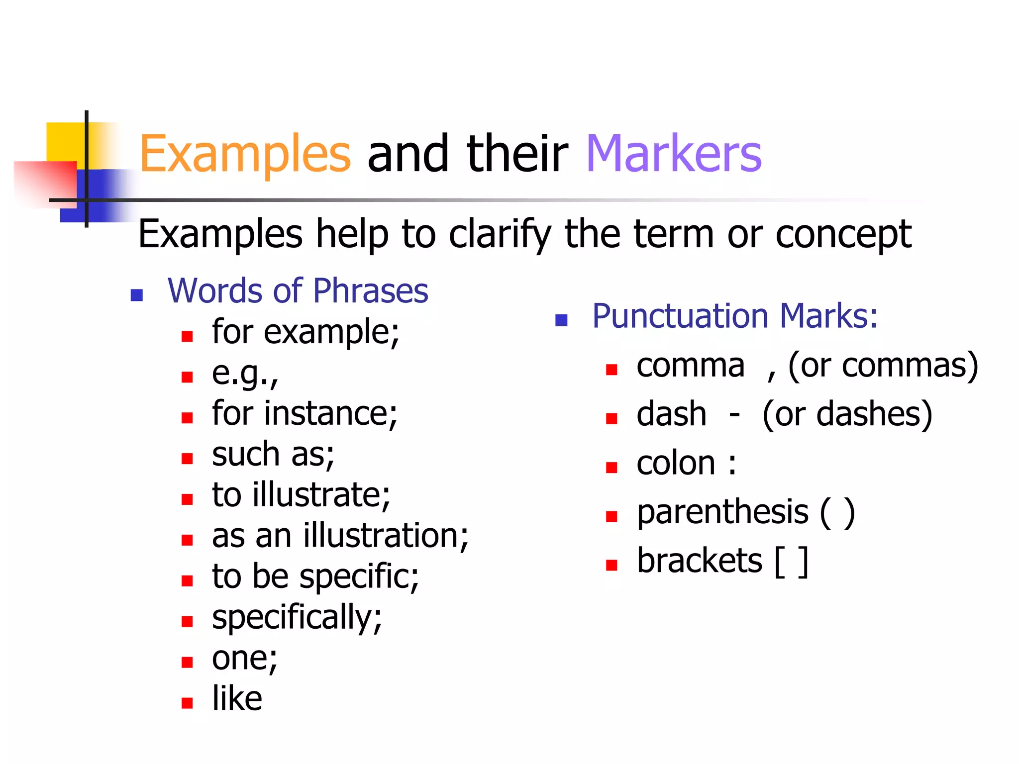 Definitions and examples | PPTX