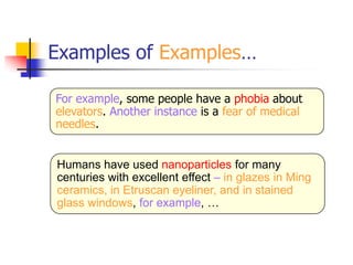 Definitions and examples | PPTX