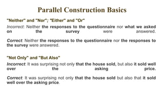 Definitions and examples of basic sentence elements | PPTX