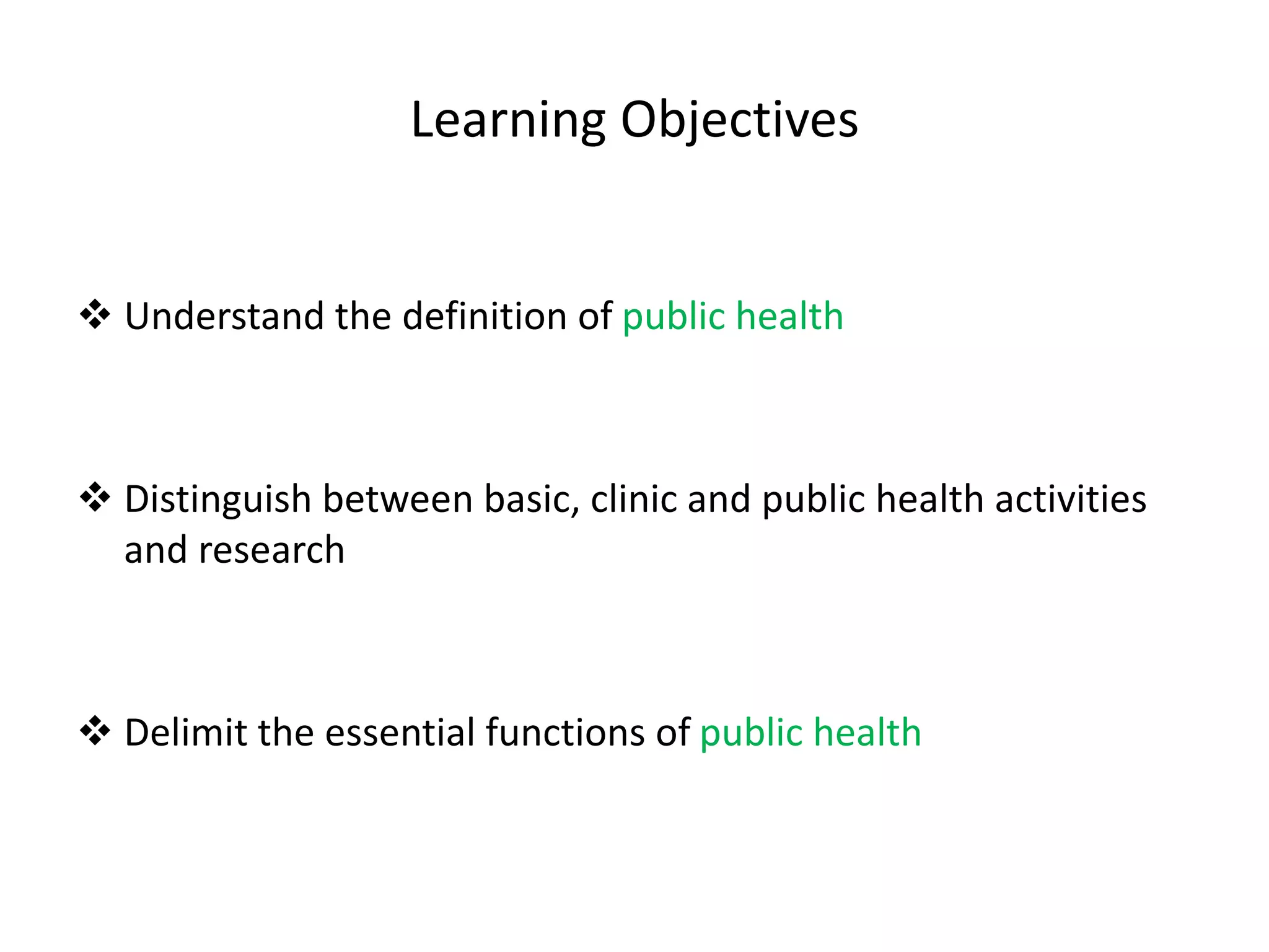Definitions and functions of Public Health.pptx