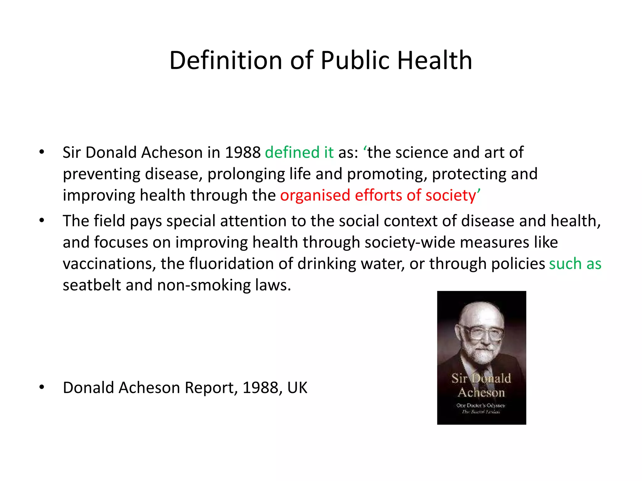 Definitions and functions of Public Health.pptx