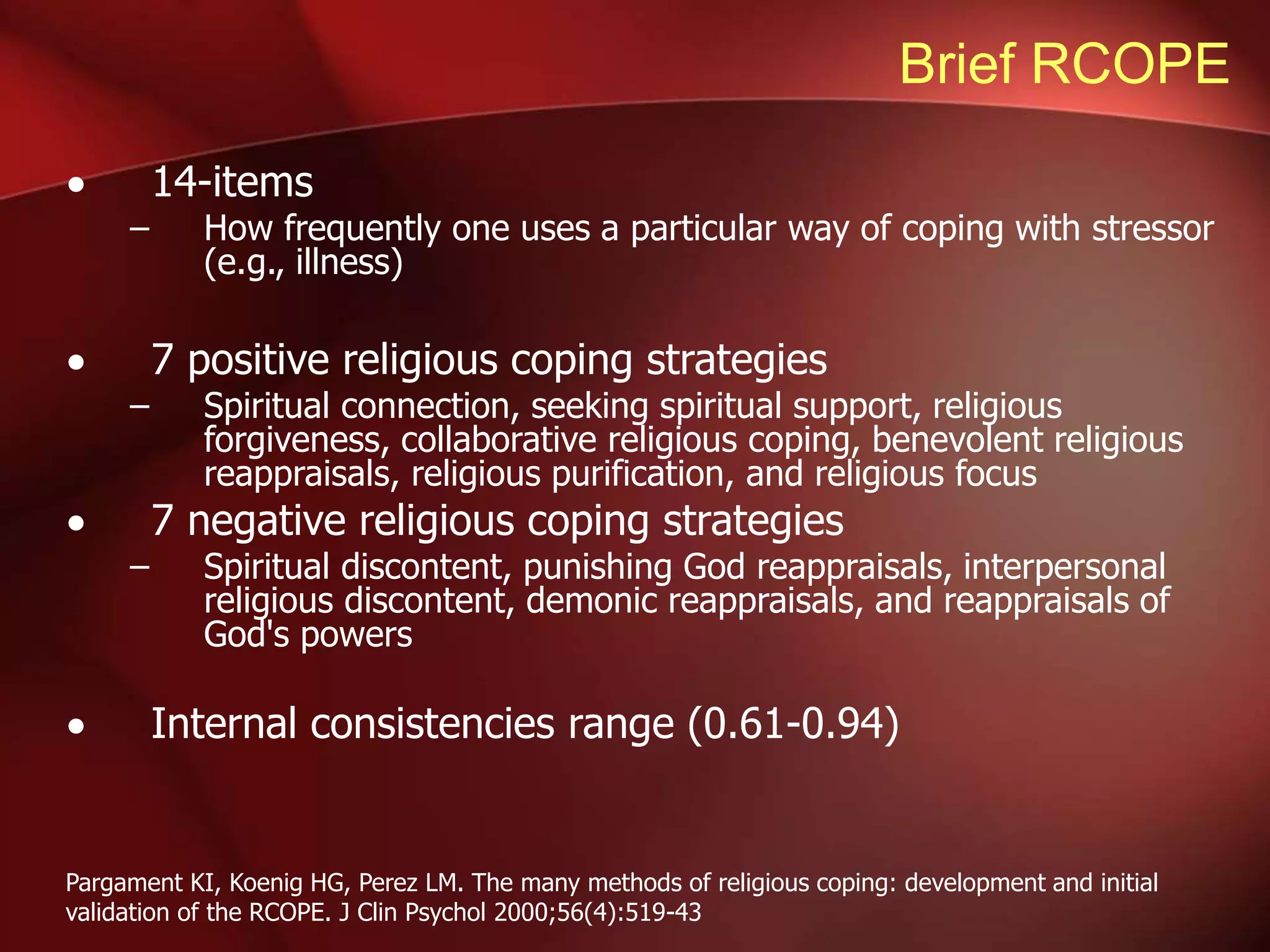 Definitions and Measurement of Religion | PPT