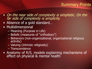 Definitions and Measurement of Religion | PPT