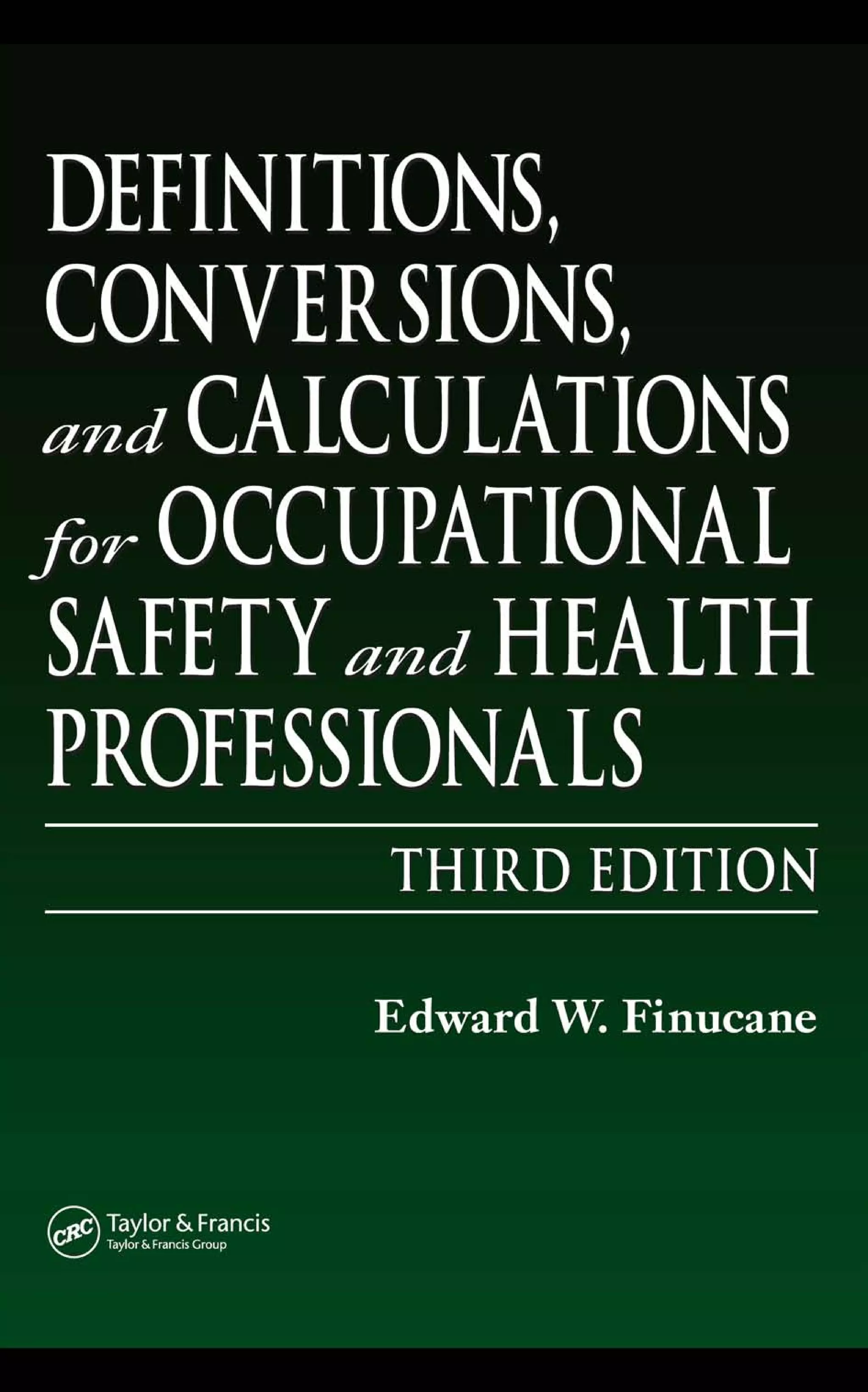 Definitions, Conversions, and Calculations for Occupational Safety and ...