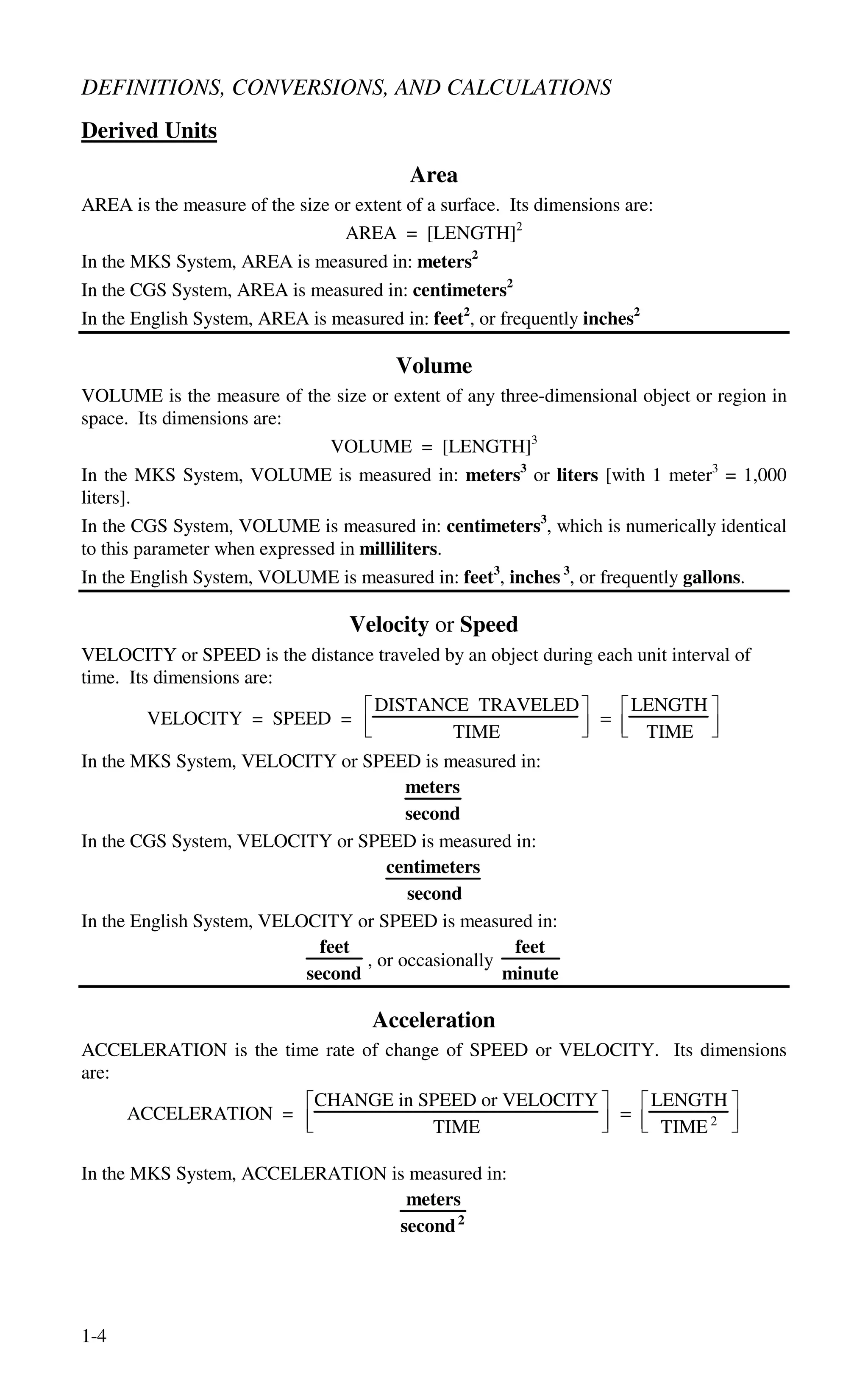 Definitions, Conversions, and Calculations for Occupational Safety and Health Professionals ...