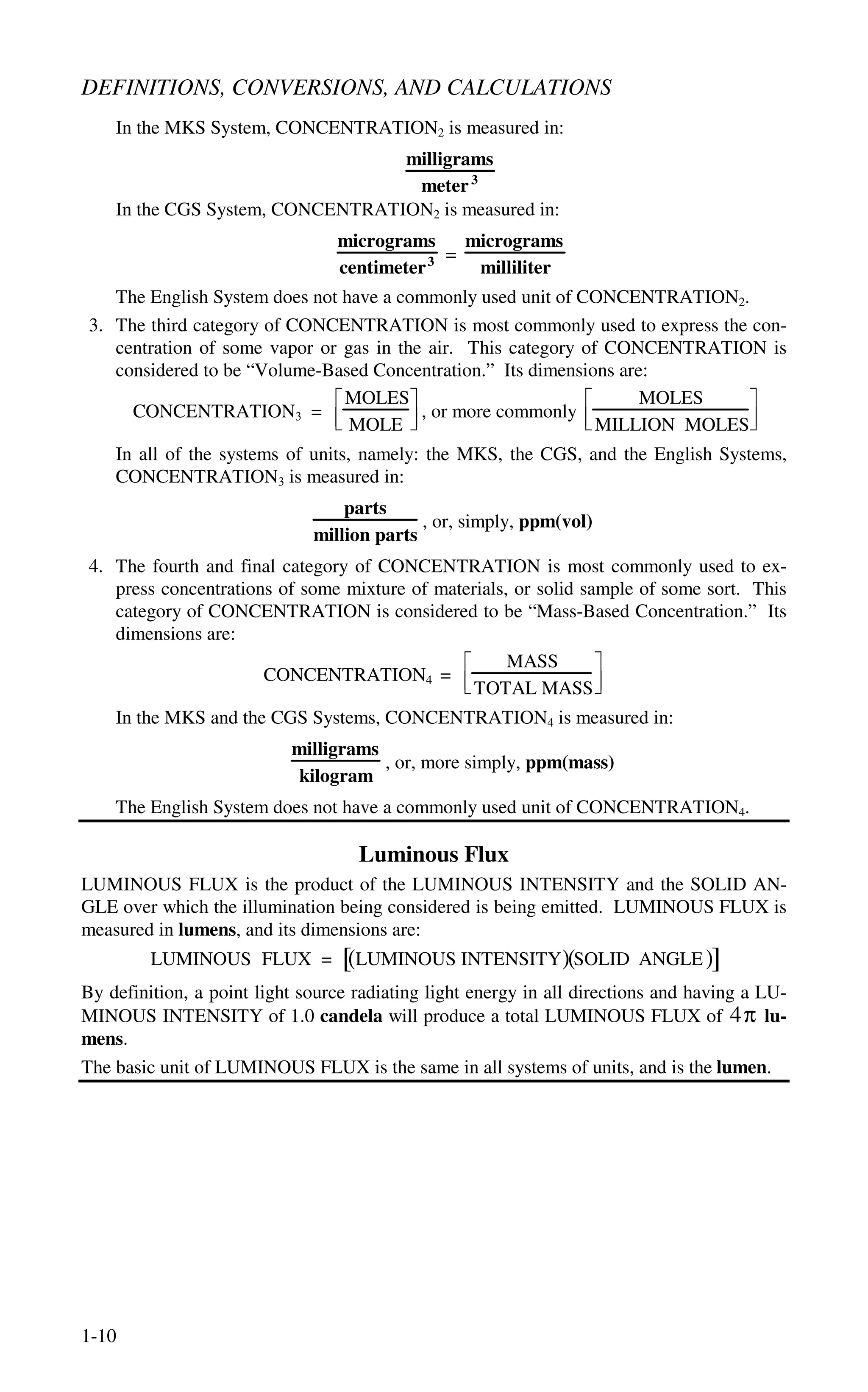 Definitions, Conversions, and Calculations for Occupational Safety and Health Professionals ...