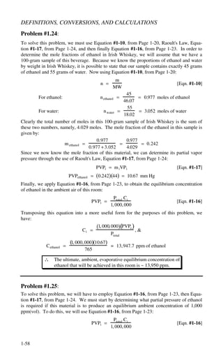 Definitions, Conversions, and Calculations for Occupational Safety and Health Professionals ...
