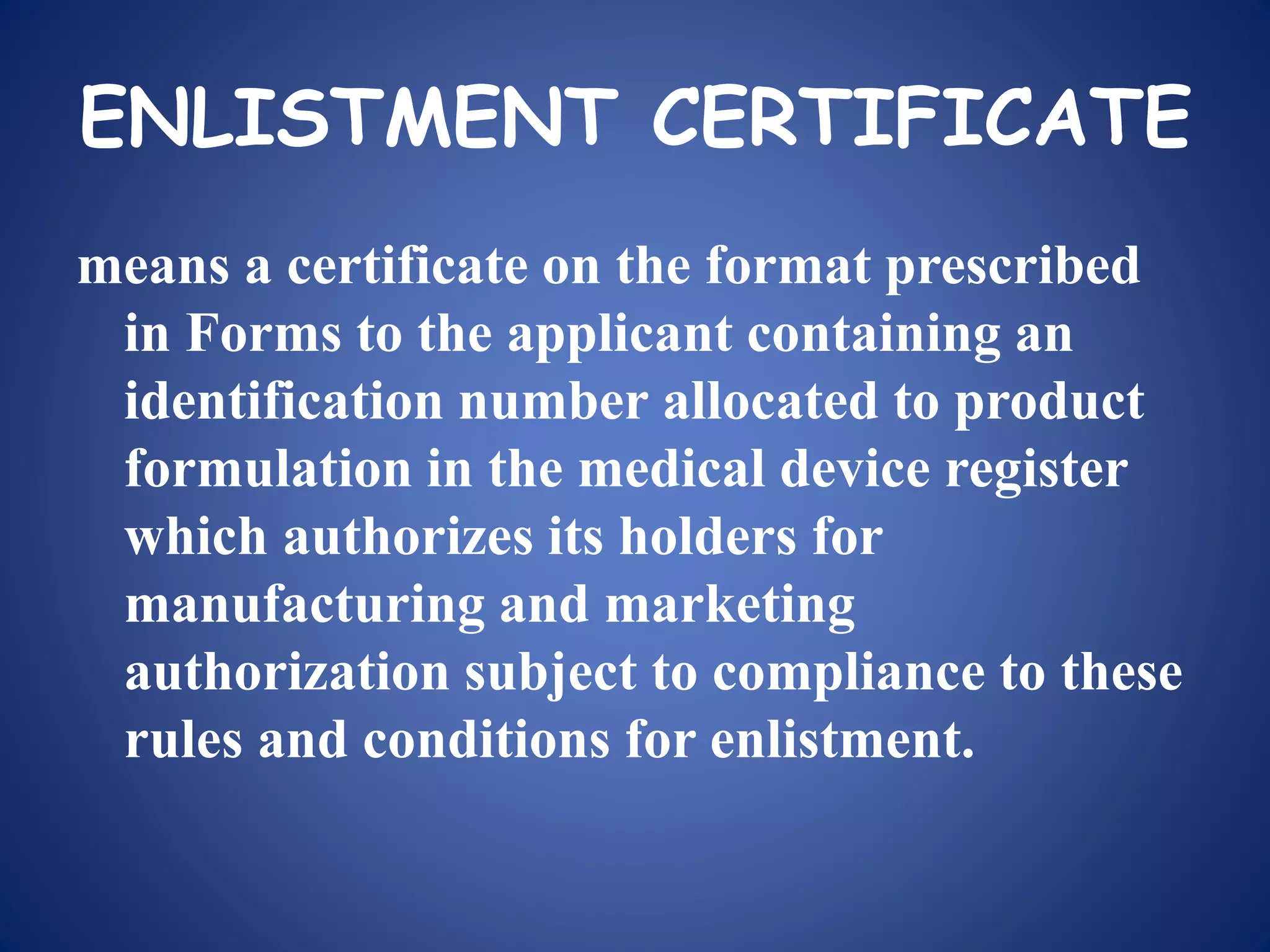 Definitions according to Drug Regulatory Authority of Pakistan (DRAP ...